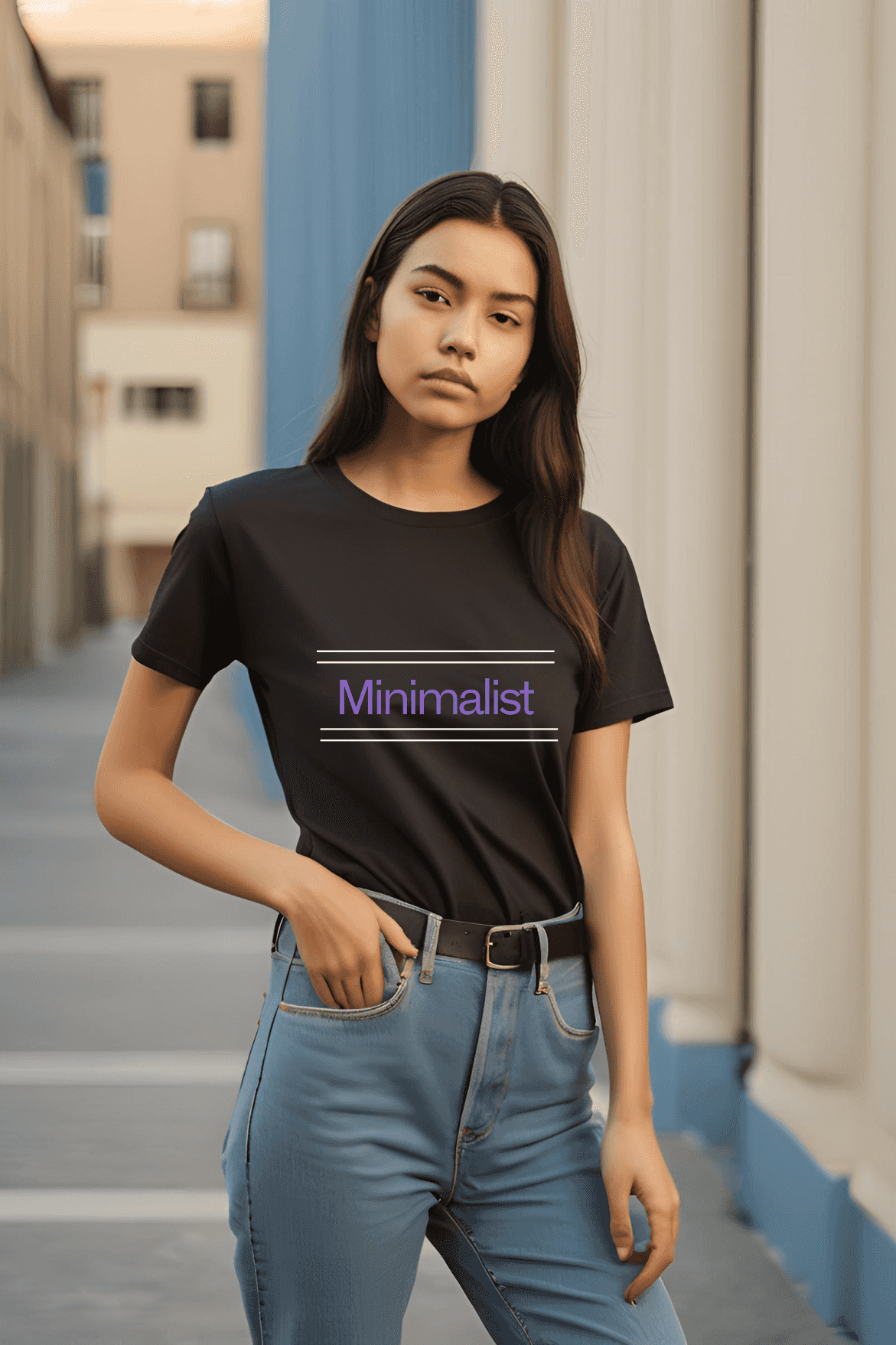 Women's Minimalist Half Sleeve T-shirt – Drapelet